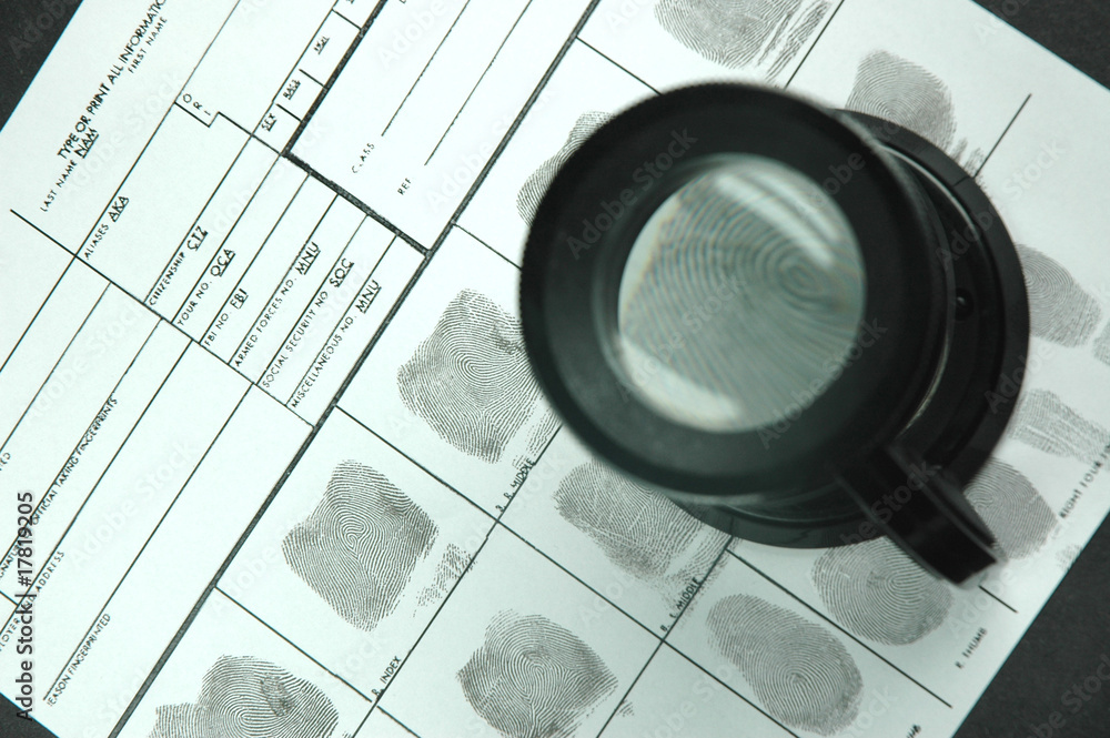 fingerprint card Stock Photo | Adobe Stock