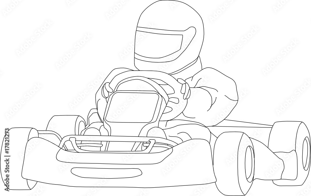 Coloring Pages Of Go Karts
