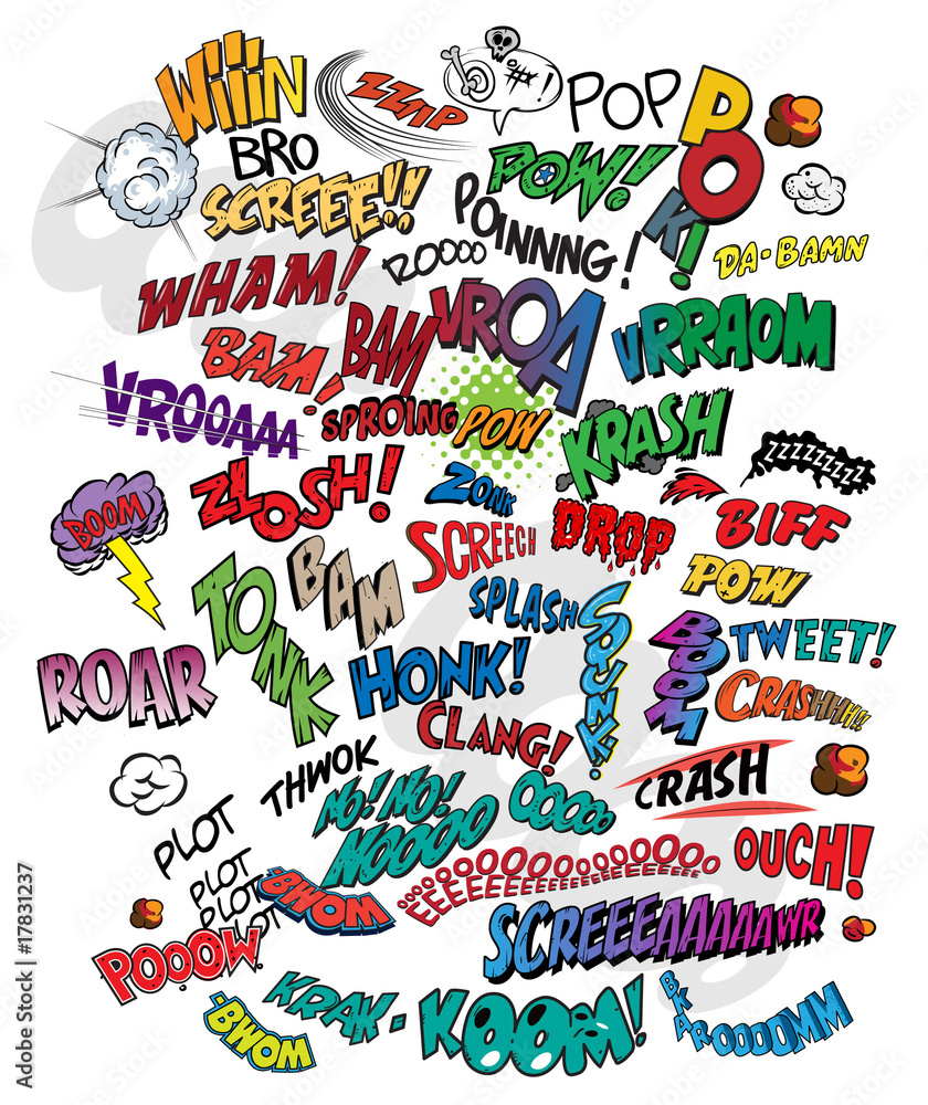 Comic book - Words Stock Vector | Adobe Stock