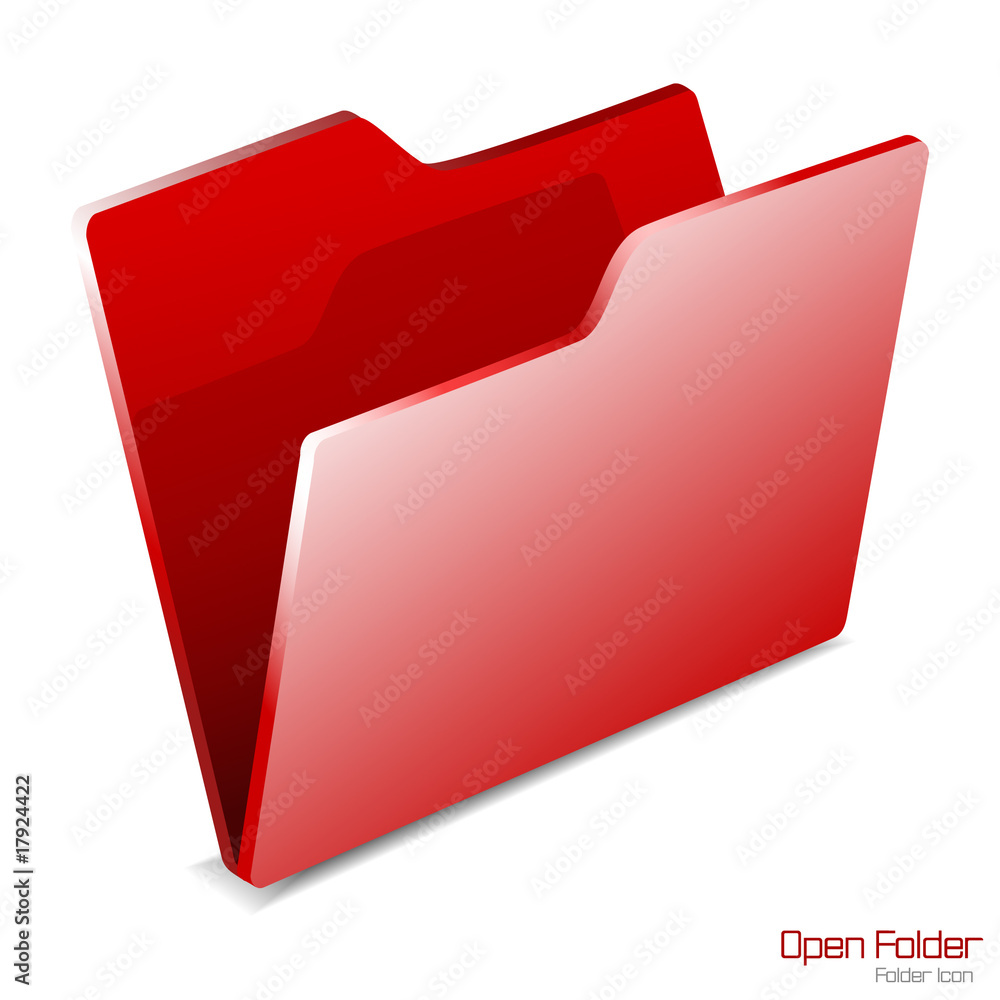 Opened folder icon. Stock Vector | Adobe Stock