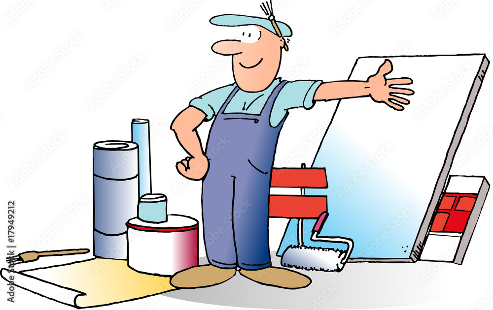 Malermeister 2 Stock-Illustration | Adobe Stock