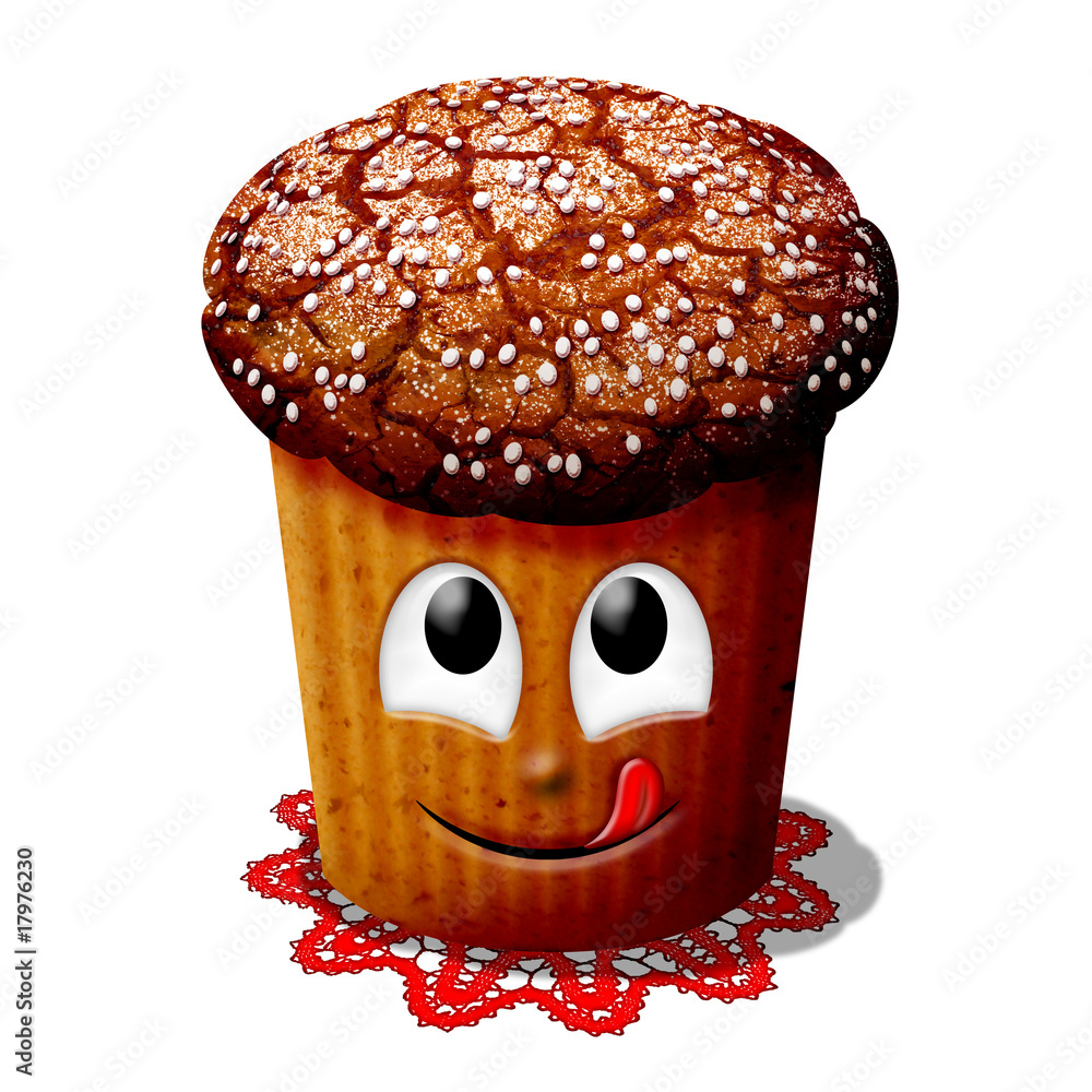 Panettone-Cartoon Cake-Gâteau Stock Illustration | Adobe Stock