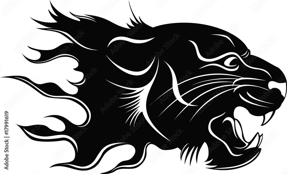 black tiger Stock Vector | Adobe Stock