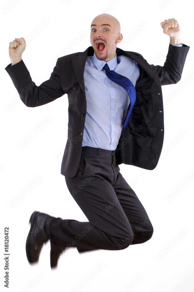 springender Mann Stock-Foto | Adobe Stock