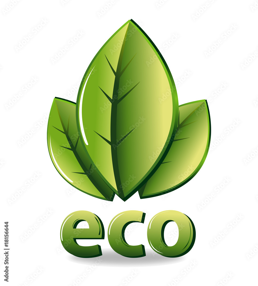 logo écologique Stock Illustration | Adobe Stock