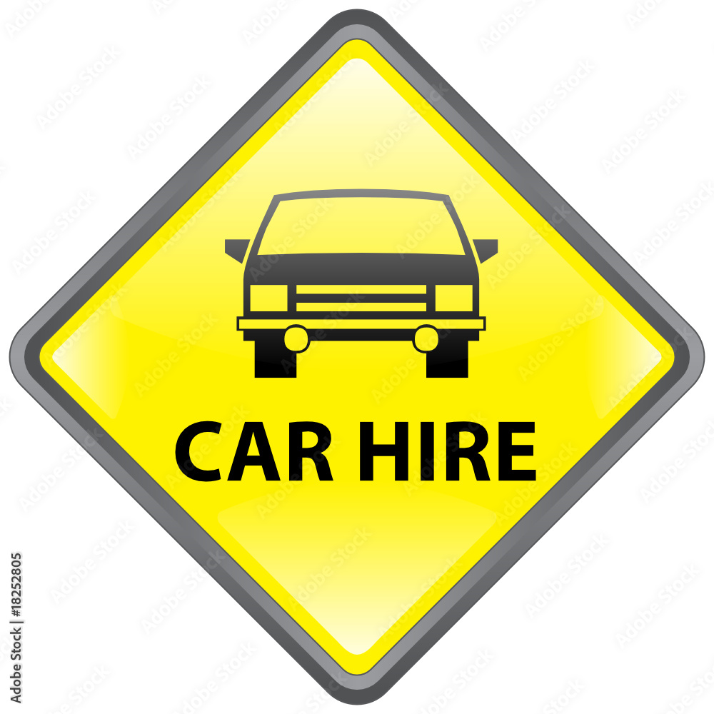 " Car Hire " Sign (diamond - rodasign style - shiny - vector) Stock ...
