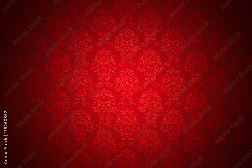 retro red luxury wallpaper Stock Illustration | Adobe Stock