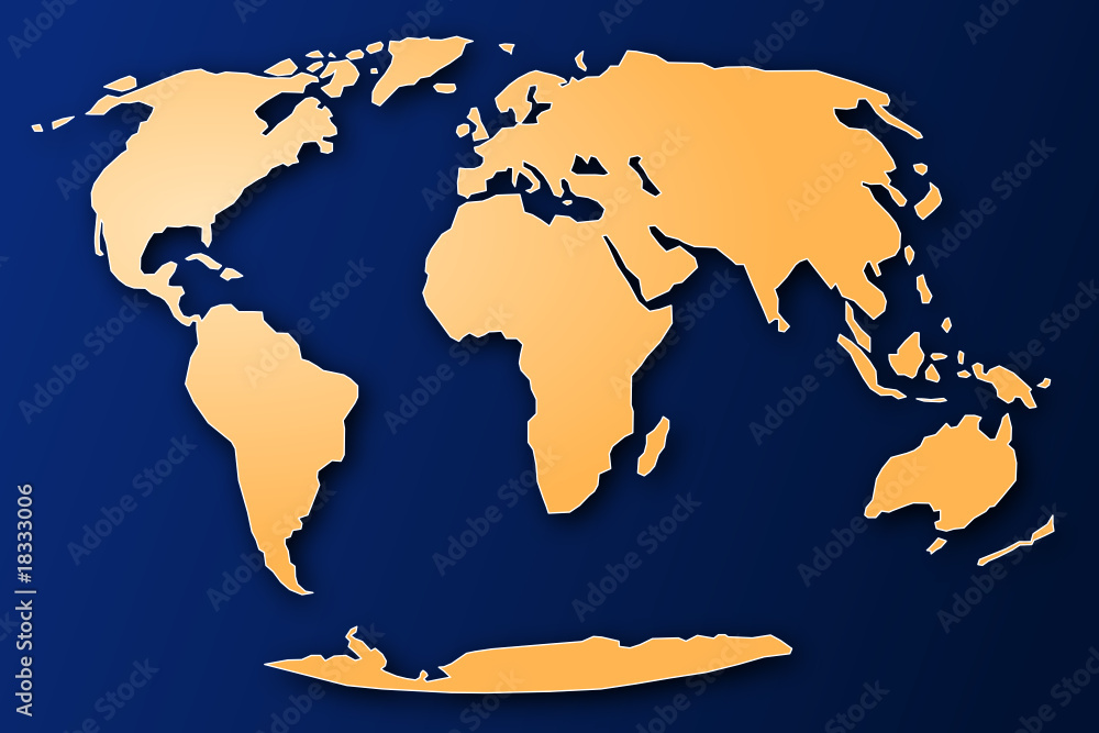 Whole earth map with dark background Stock Vector | Adobe Stock