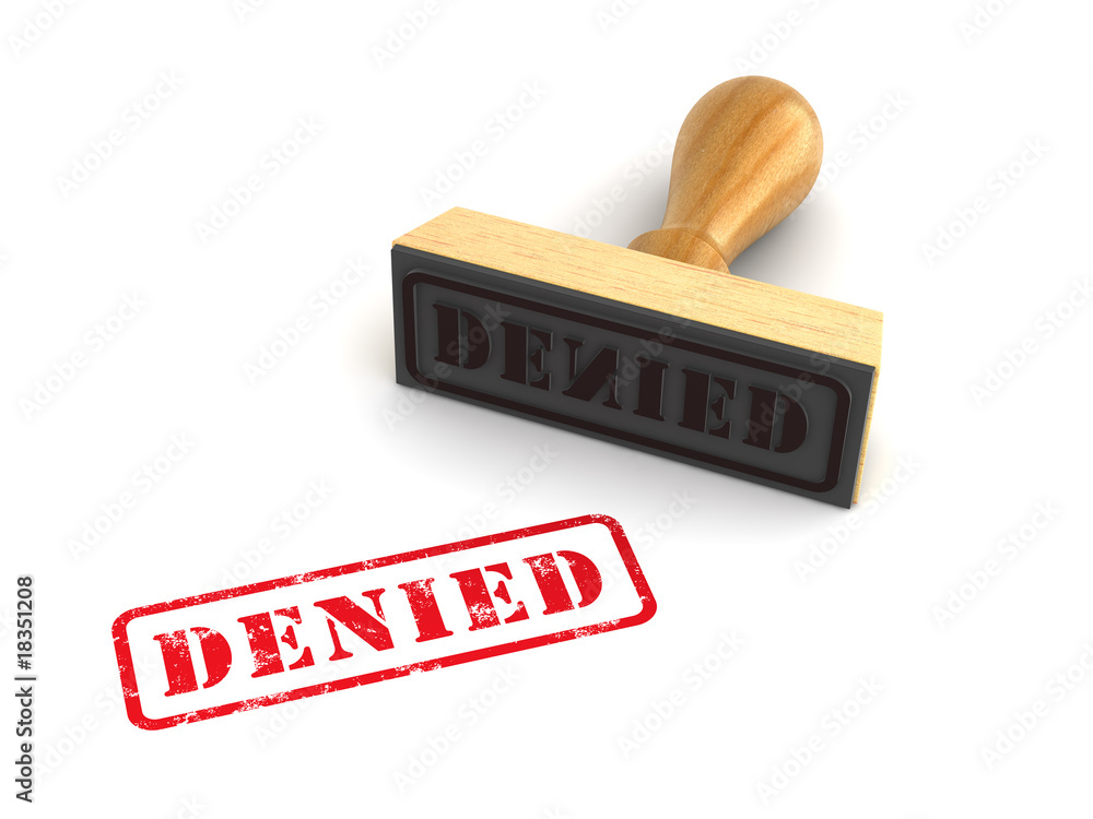 Application Denied Stamp
