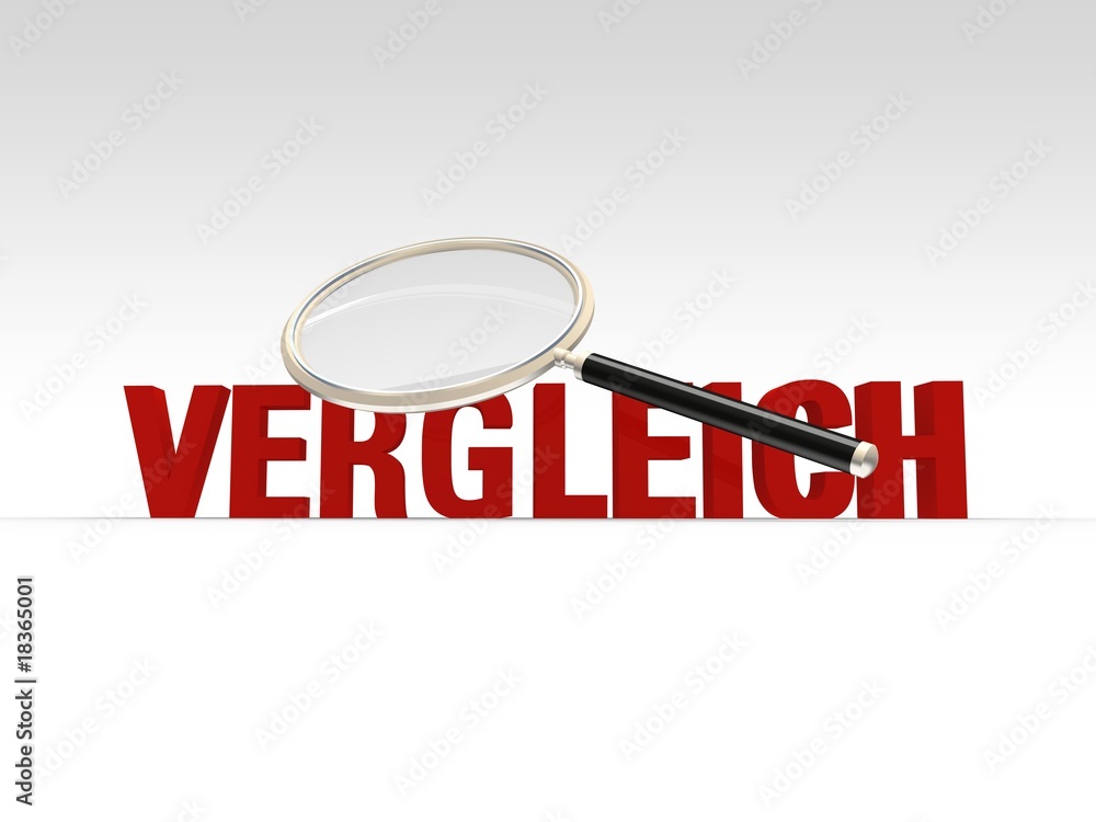 vergleich 3d Stock-Illustration | Adobe Stock