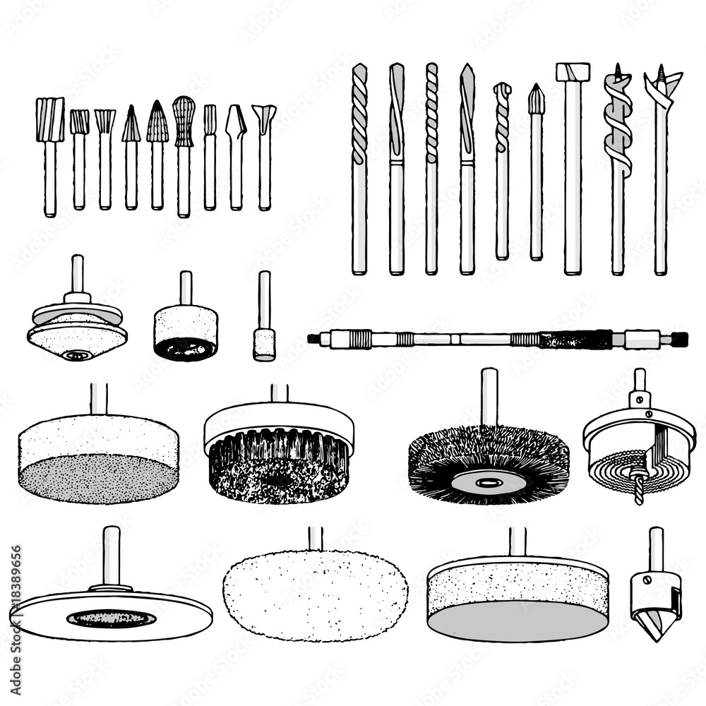 drill bit vector illustration Stock Vector | Adobe Stock