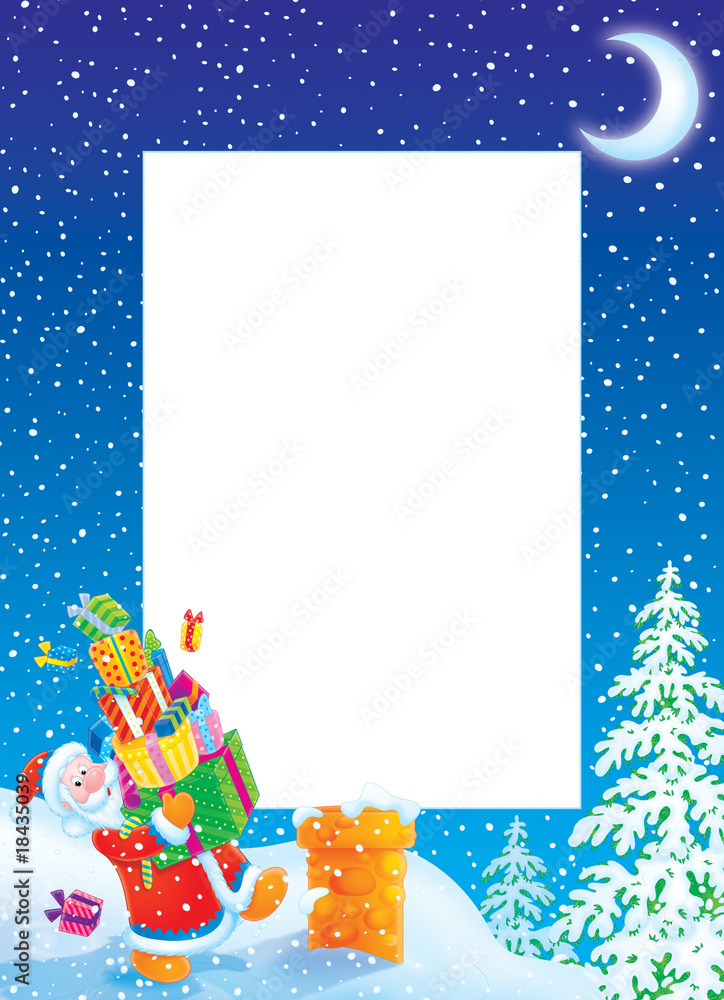 Santa Claus Page Border