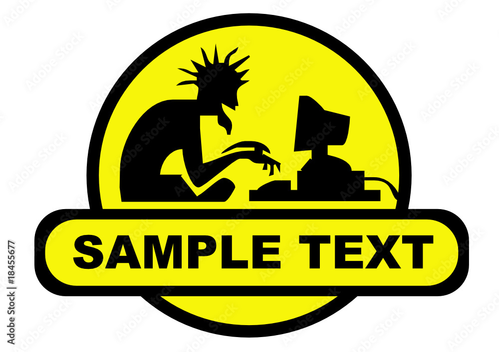 crazy programmer Stock Vector | Adobe Stock