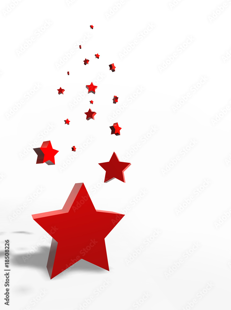 Weihnachten Sterne Rot & Weiß Stock-Illustration | Adobe Stock