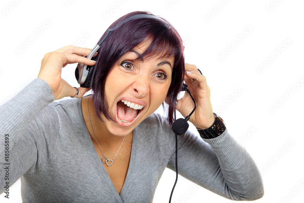 Standardiste excédée... Photos | Adobe Stock