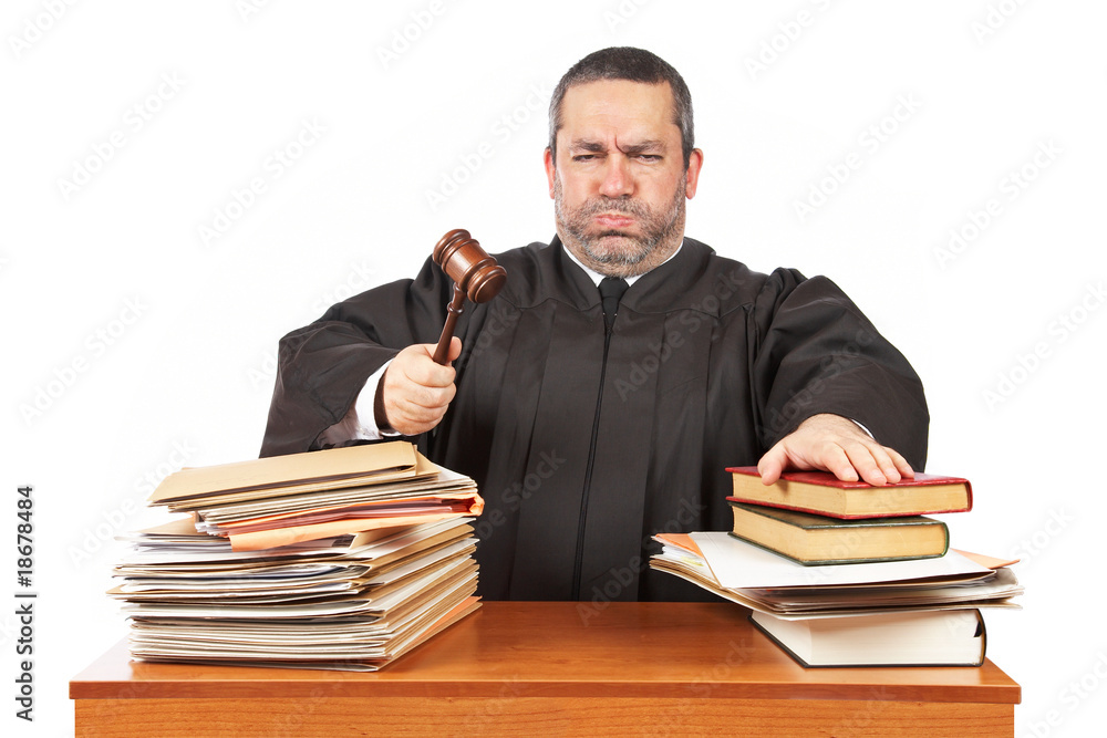 Angry judge Stock Photo | Adobe Stock