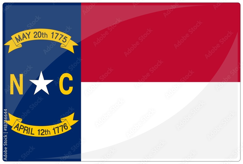 Poster drapeau glassy caroline du nord north carolina flag – Wall Art ...