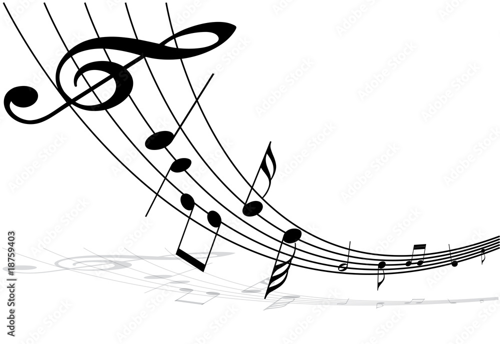 sheet music Stock Vector | Adobe Stock