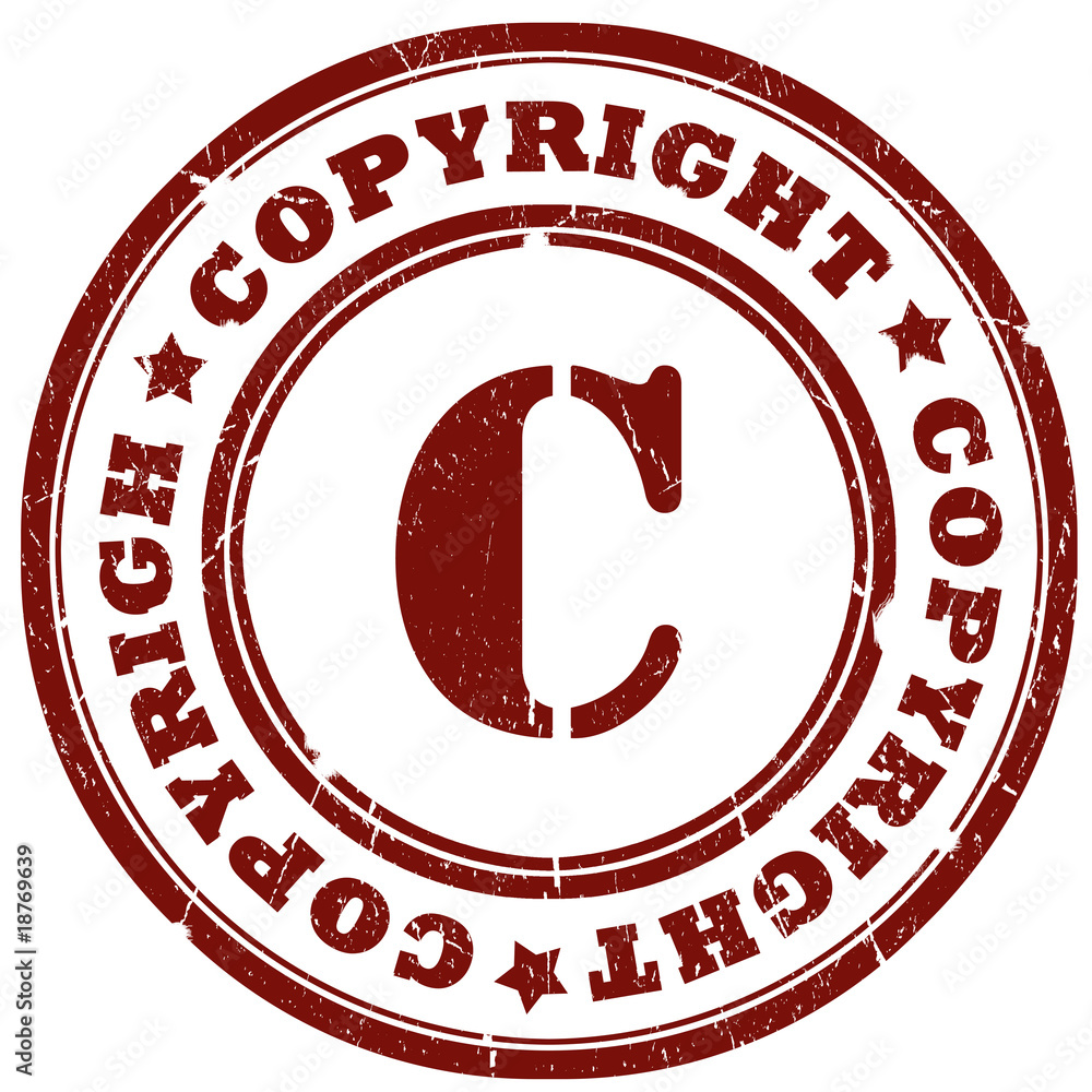 Copyright stamp Stock Illustration | Adobe Stock