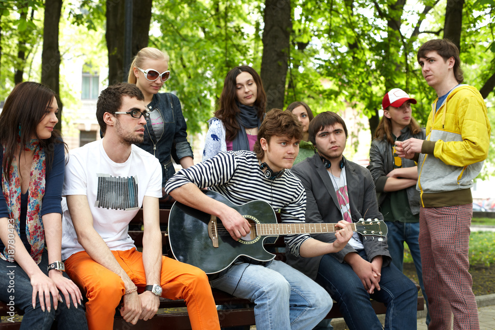 Group Of People Listening To Music