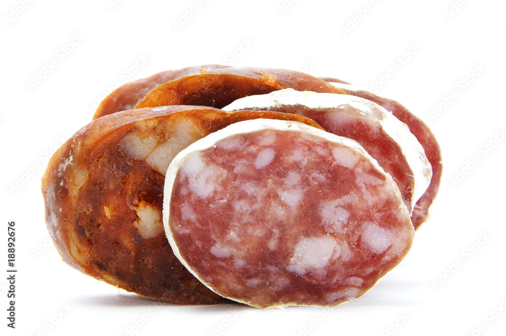 chorizo y fuet foto de Stock | Adobe Stock