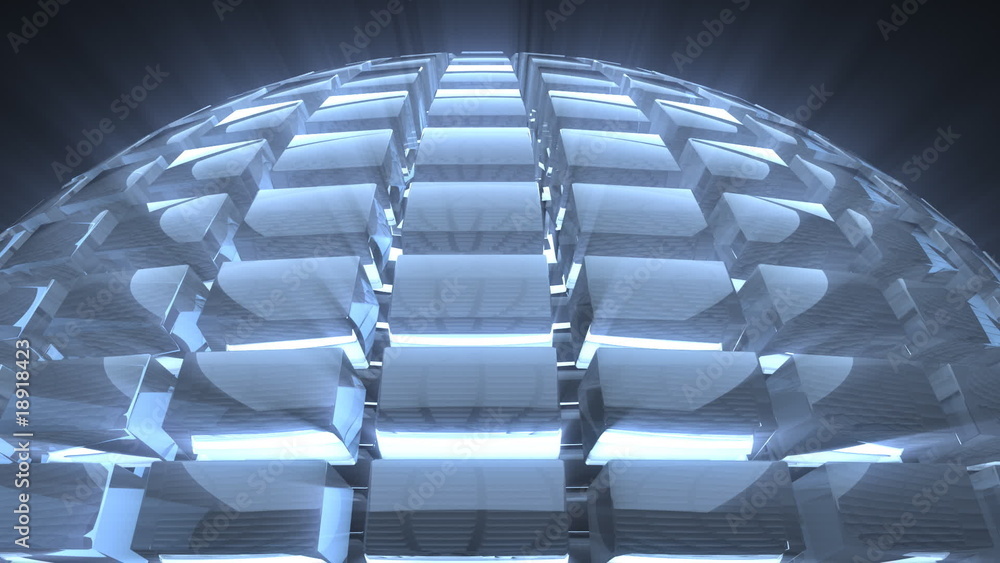 Glass sphere loop background Stock Video | Adobe Stock