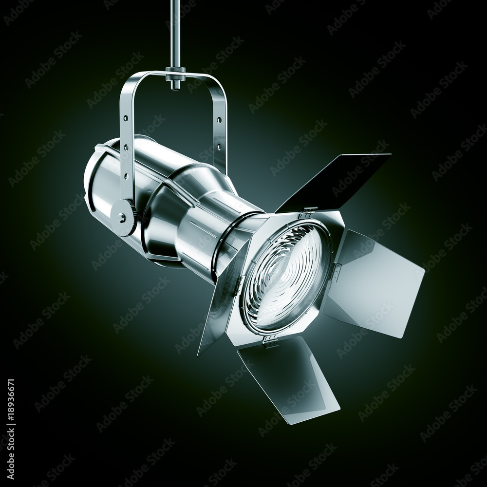 Chrome spotlight Stock Illustration | Adobe Stock