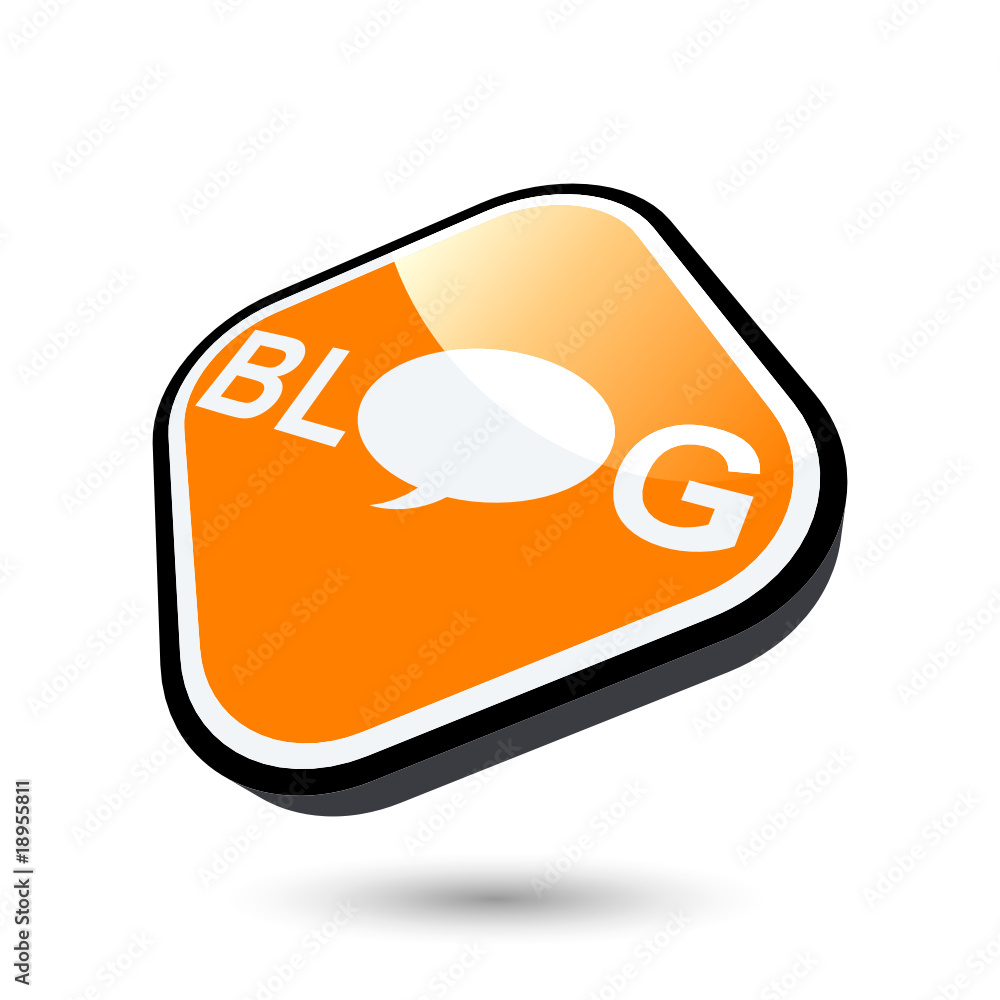 blog bericht zeichen symbol sprechblase Stock-Vektorgrafik | Adobe Stock