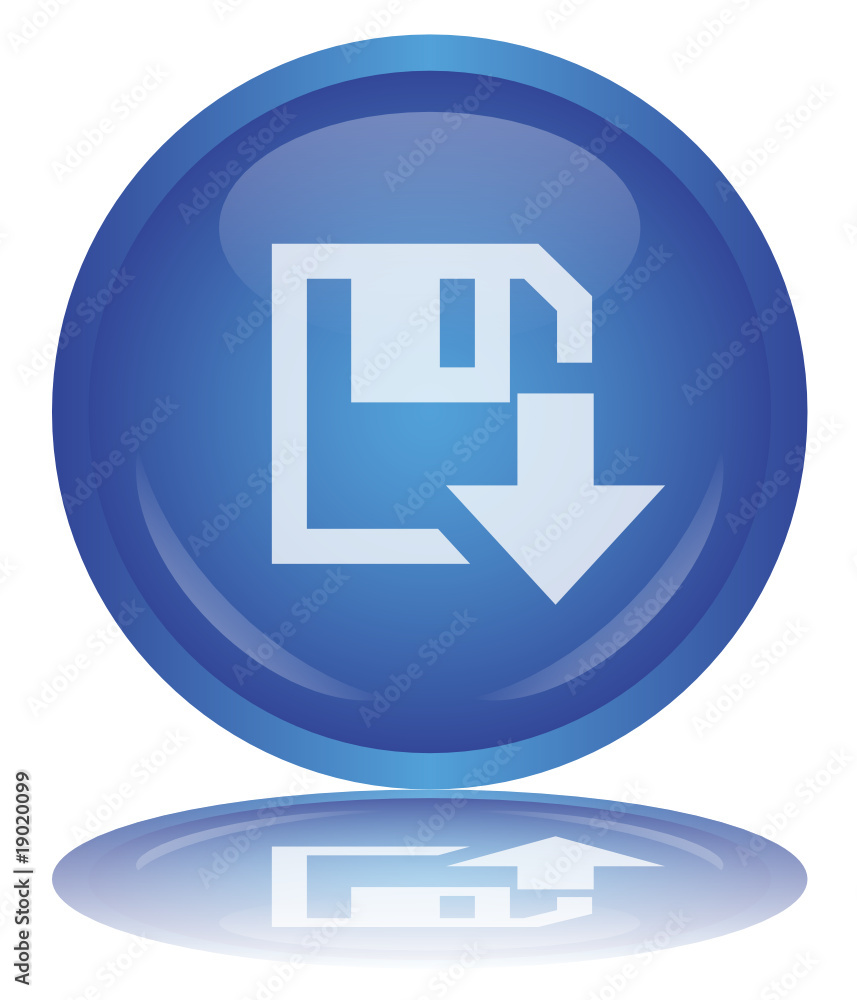"Download - Save" Button -- Bouton "Télécharger - Enregistrer" Stock ...