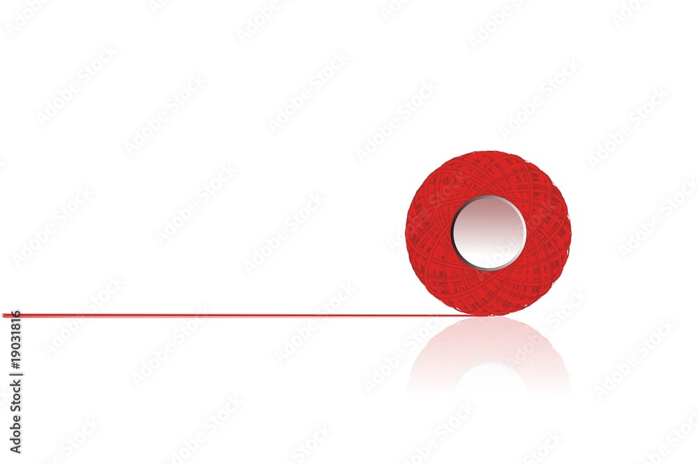 Roter Faden Stock-Illustration | Adobe Stock