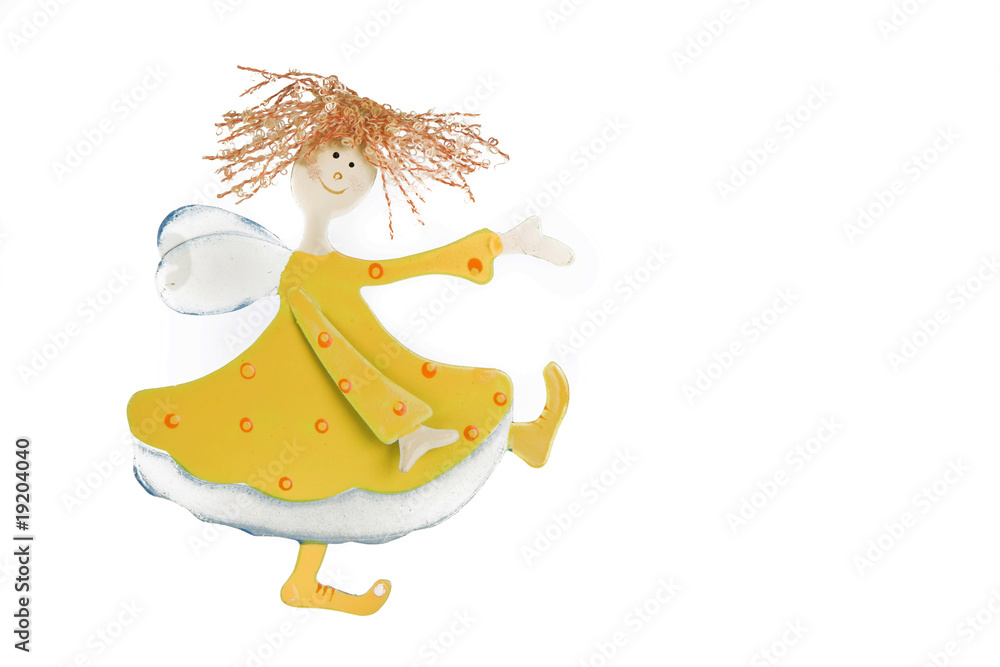 Engel in Gelb Stock Photo | Adobe Stock