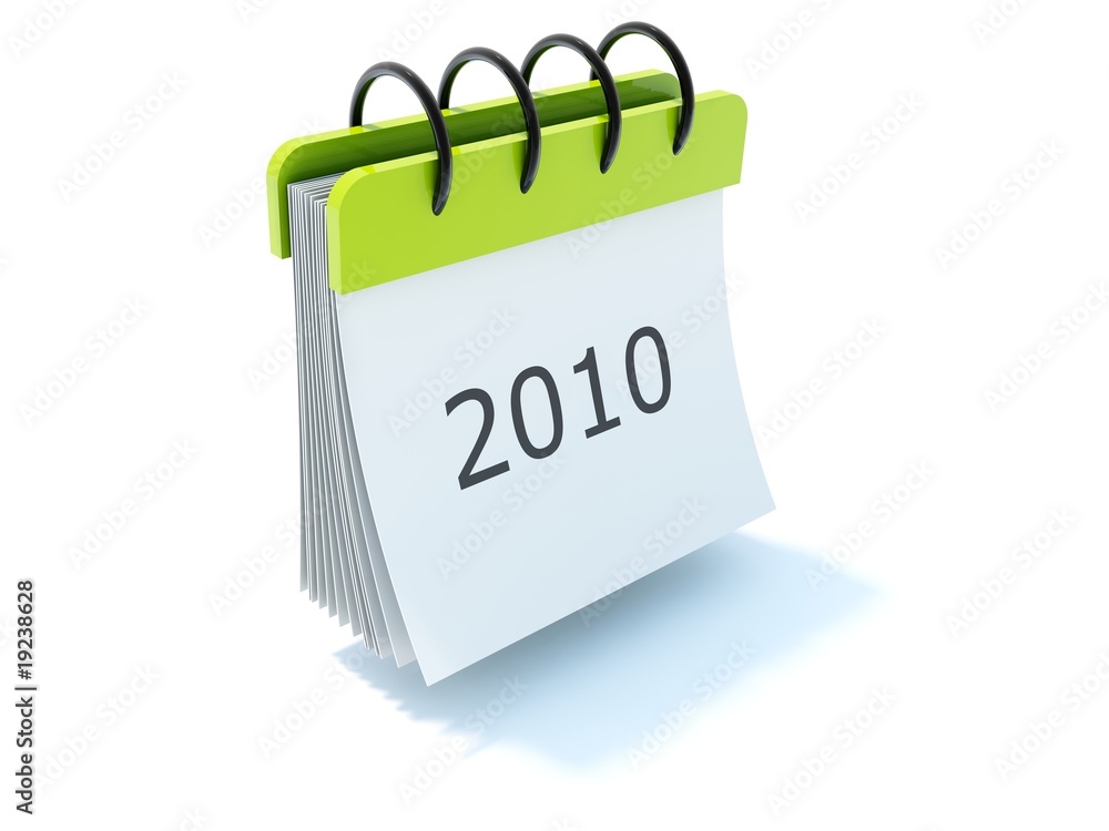 2010 calendar icon isolated on white | Uwalls.co.uk