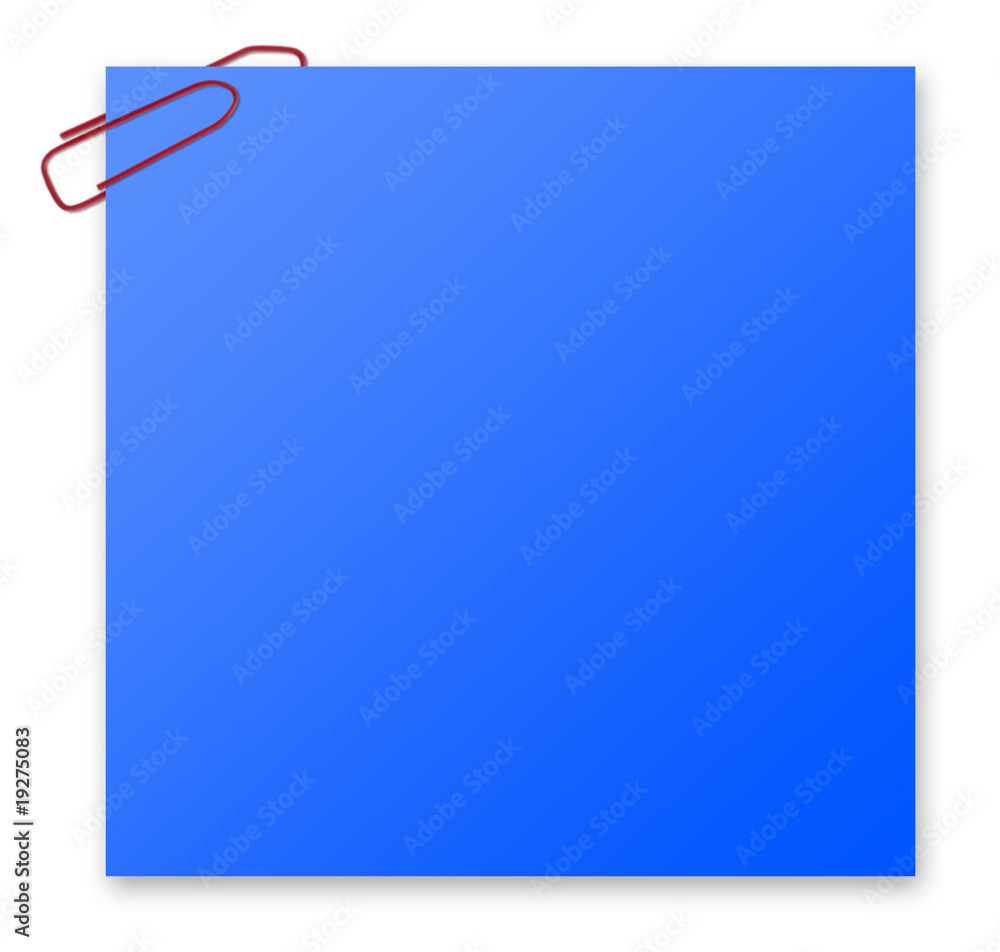 notizzettel, notiz, blau Stock-Foto | Adobe Stock