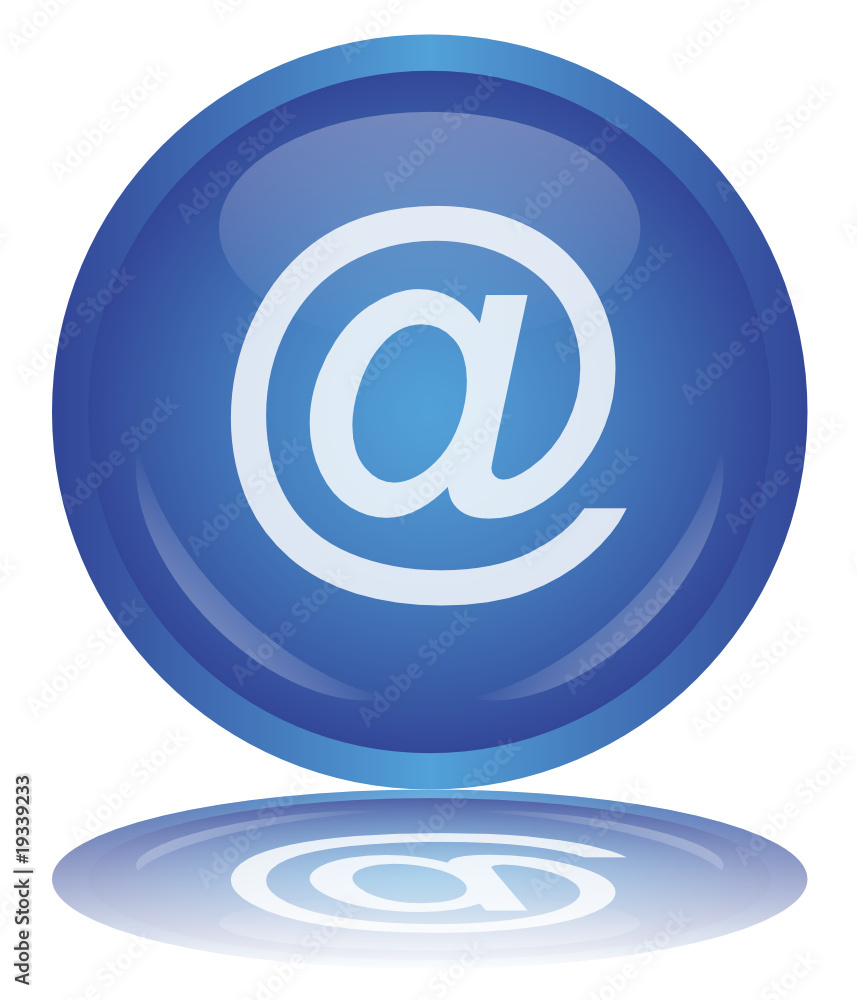 Bouton @ (Arrobase At Signe Symbole Arobase Arrobe Web Vecteur) Stock ...