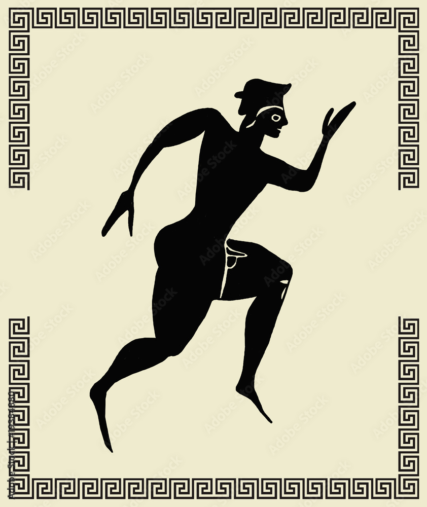 Ancient greek sports Stock Illustration | Adobe Stock