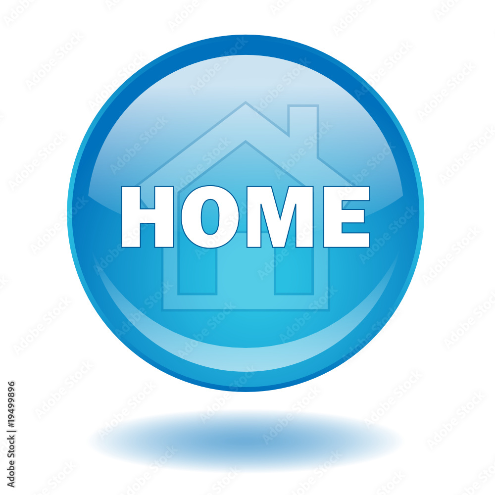 HOME Web Button (Homepage Welcome Sign Symbol Internet Vector) Stock ...