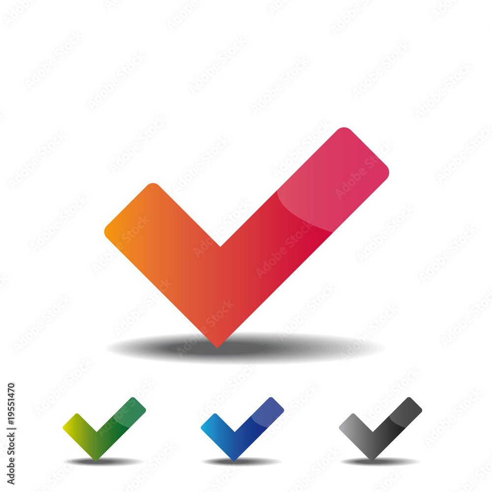 Picto valider, validation - Icon check Stock Vector | Adobe Stock