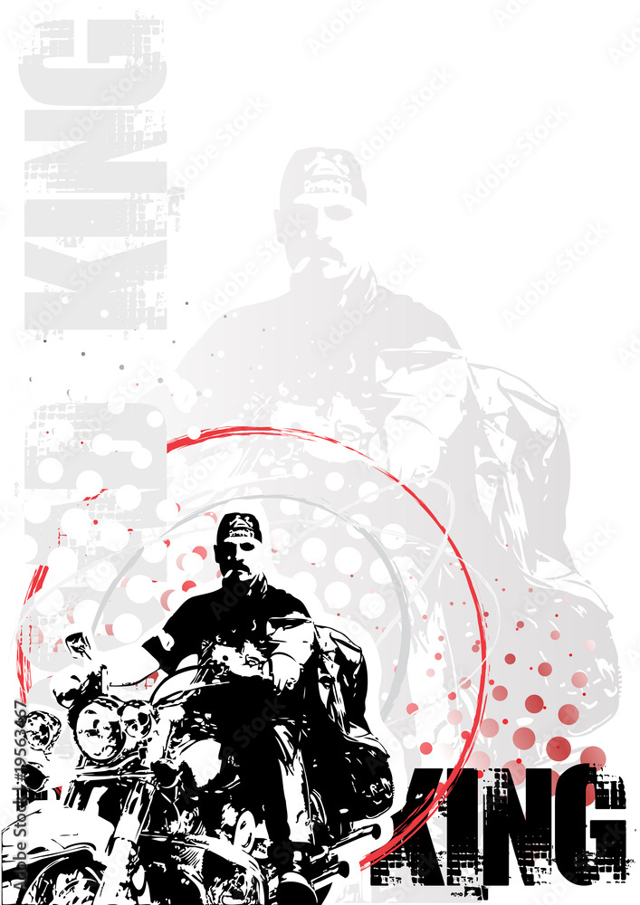 motorcycle circle poster background Stock Vector | Adobe Stock