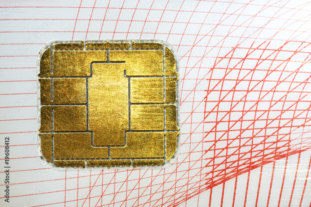 chip on a smart card Stock Photo | Adobe Stock