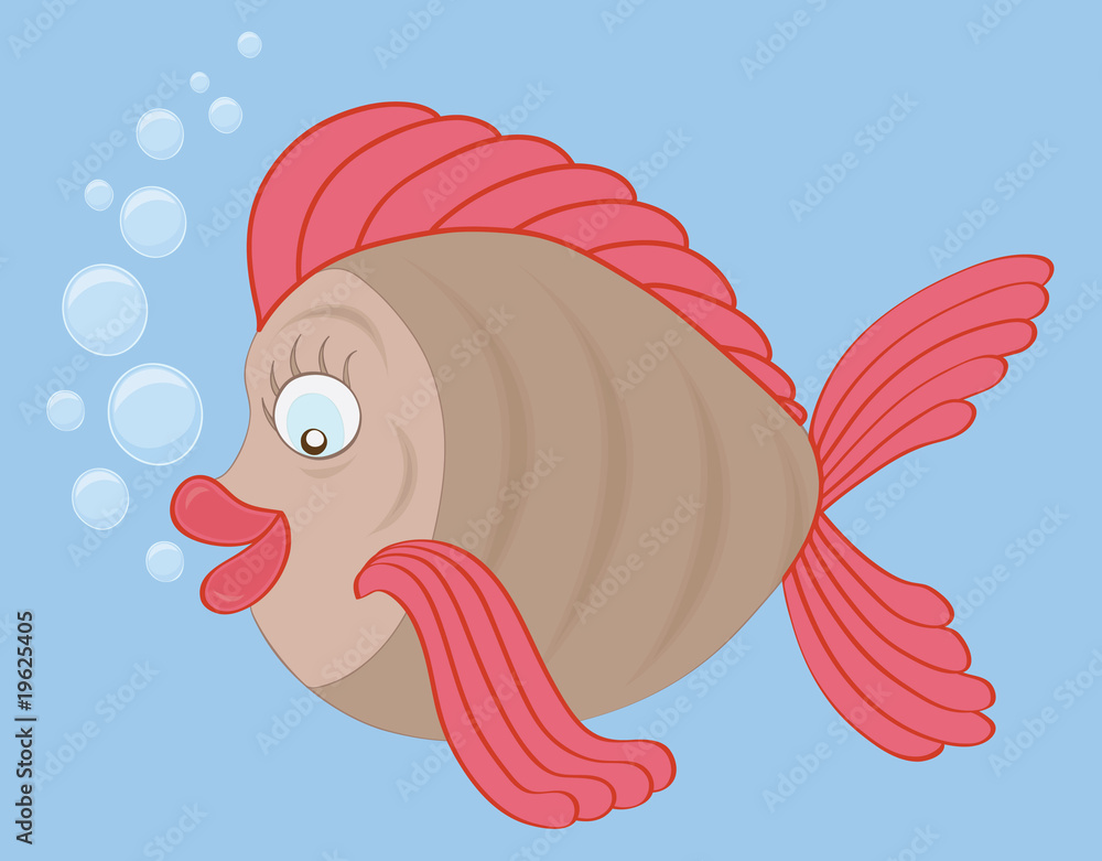 Cartoon fish Stock Vector | Adobe Stock