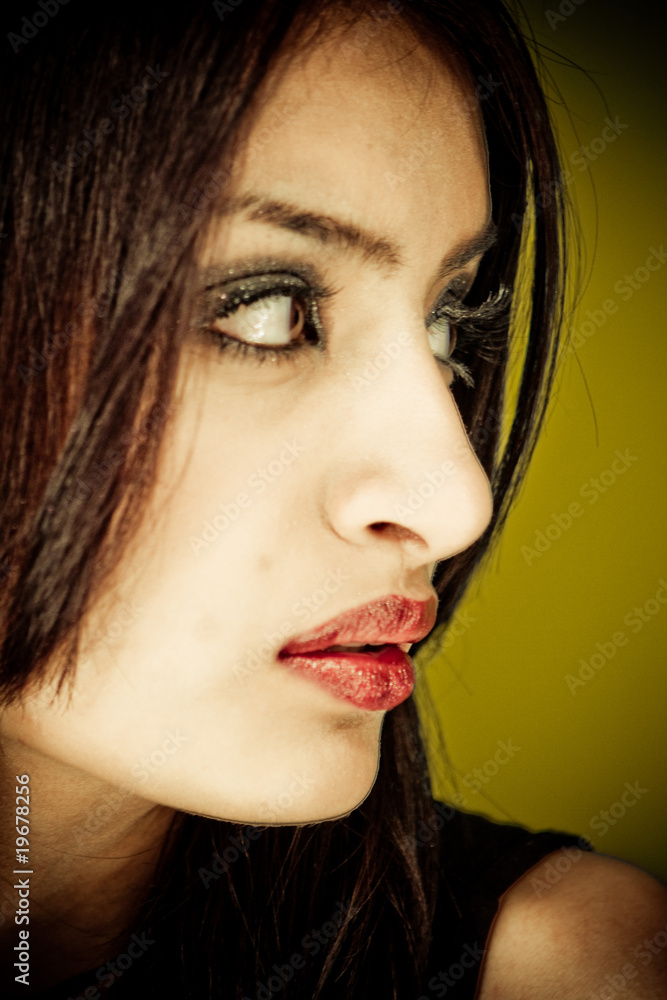 indian girl side face Stock Photo | Adobe Stock