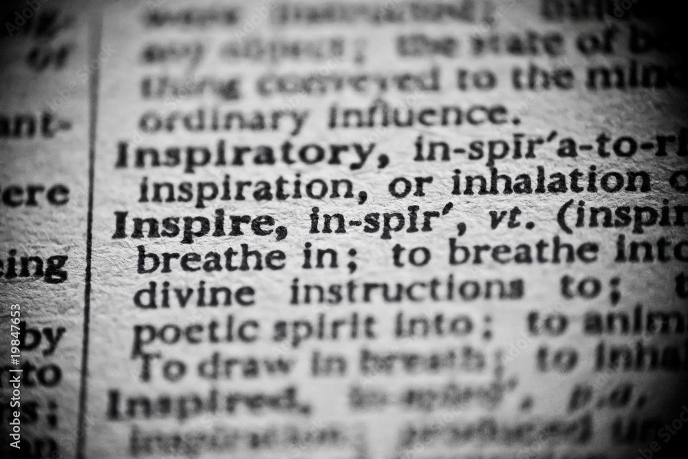 Definition of Inspire Stock Photo | Adobe Stock