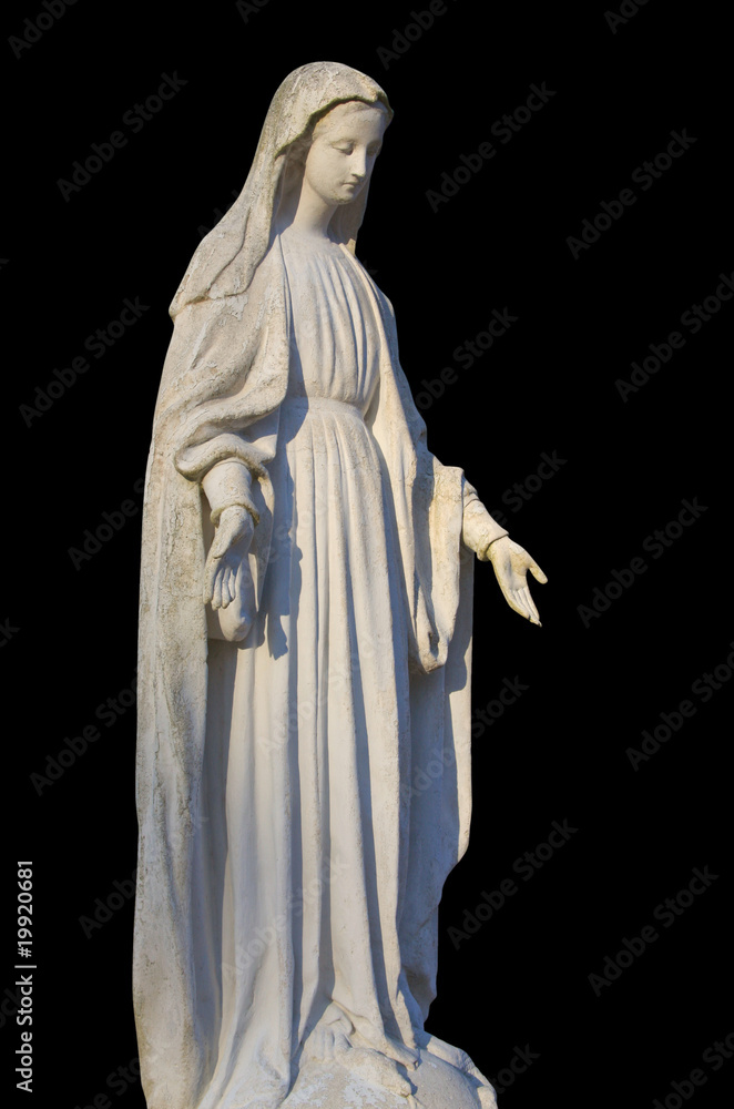 Virgin Mary with Clipping Path Stock Photo | Adobe Stock
