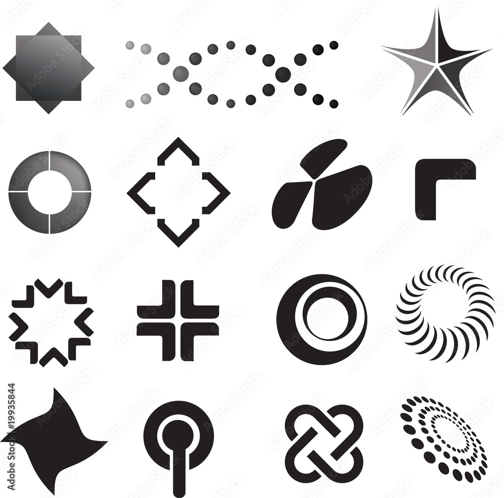 logo marks and symbols Stock Vector | Adobe Stock
