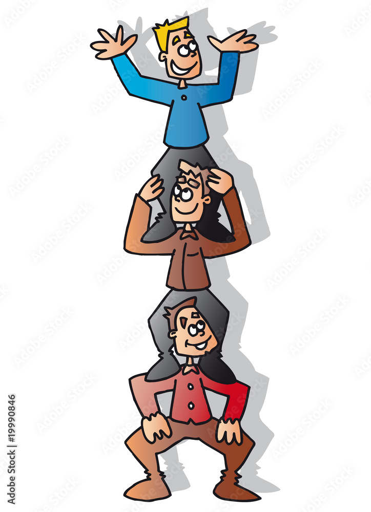 Vecteur Stock Pyramide humaine | Adobe Stock