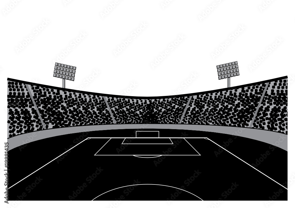 soccer stadium Stock Vector | Adobe Stock