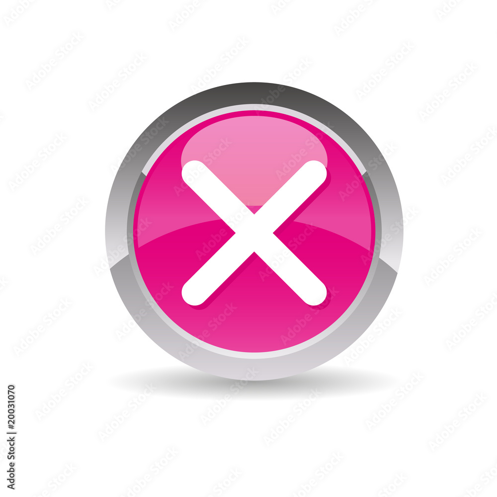 Vecteur Stock Picto annuler - Icon, delete croix | Adobe Stock