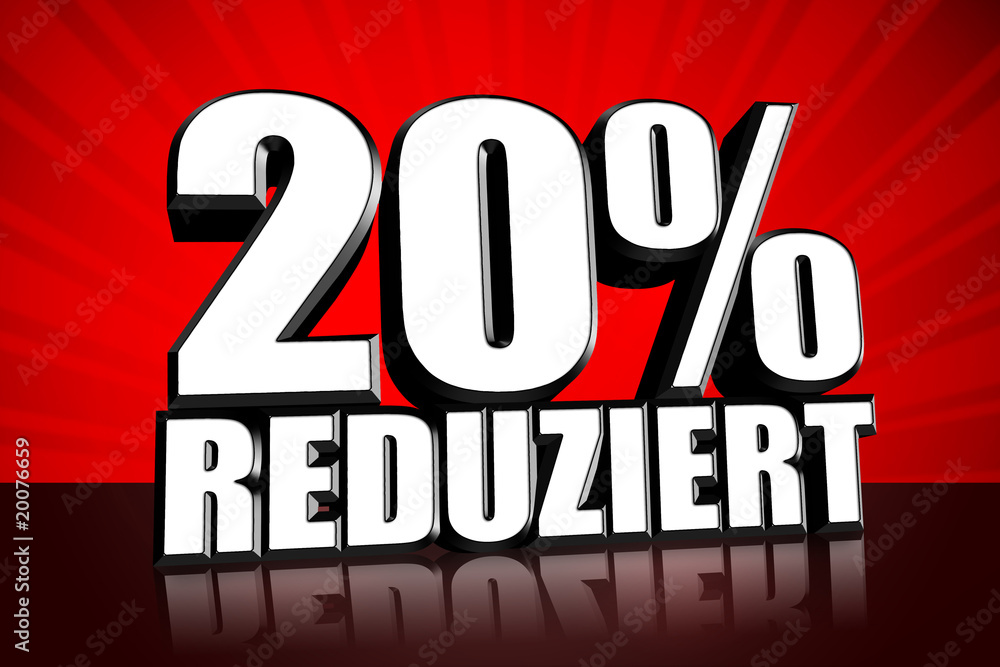 20% reduziert Stock-Illustration | Adobe Stock