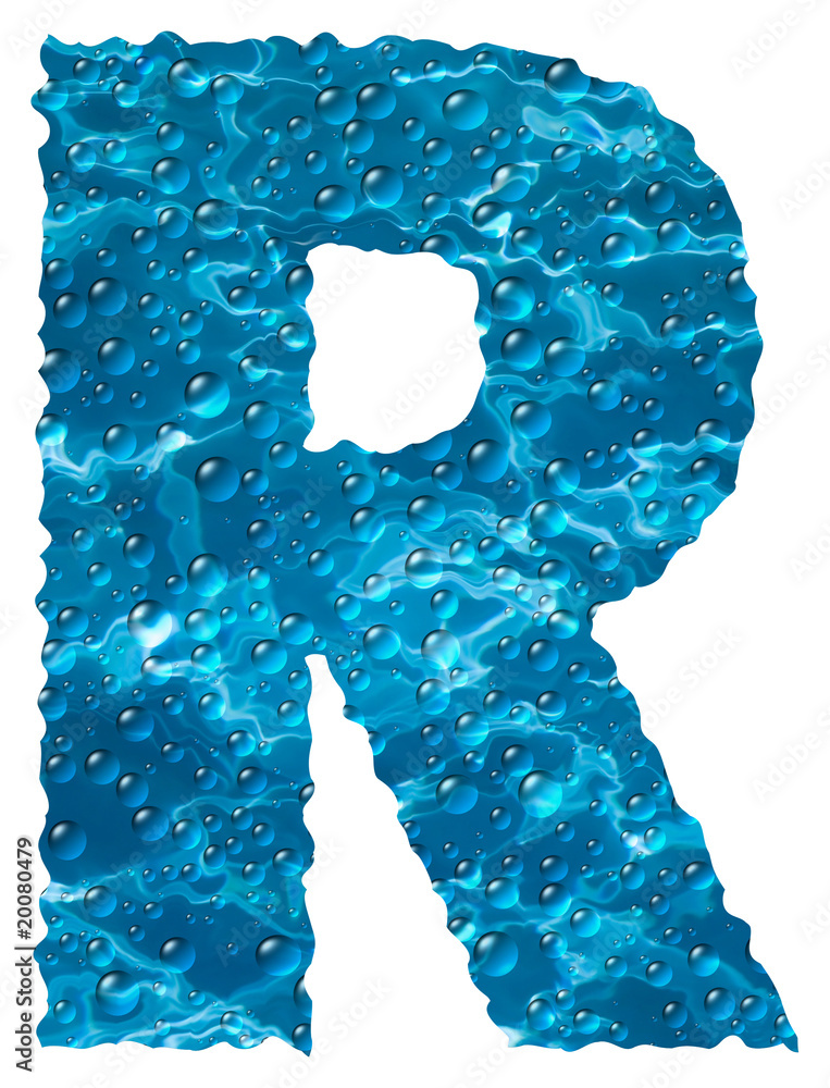 R Letter In Water