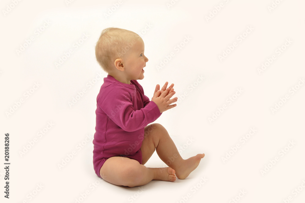 Baby clapping has Stock Photo | Adobe Stock